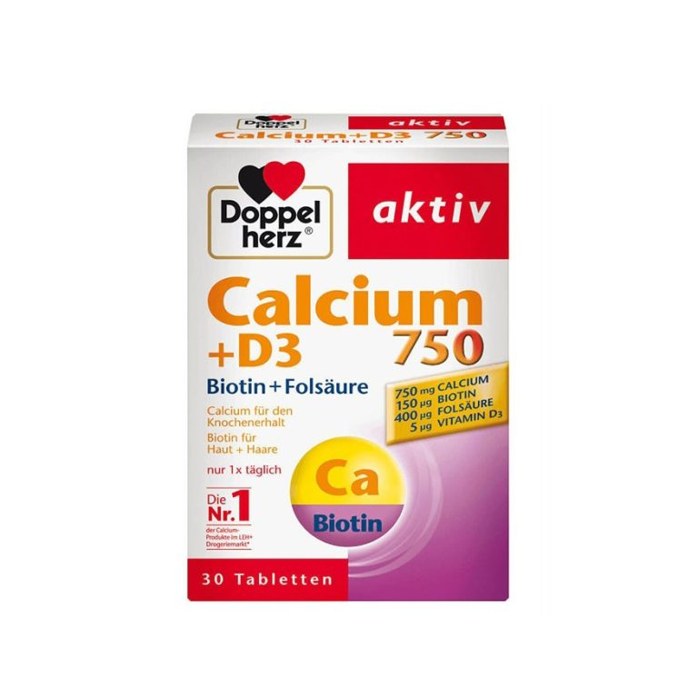 Bổ khớp Doppelherz Calcium 750mg Vitamin D3 - Nhà Thuốc Minh Châu